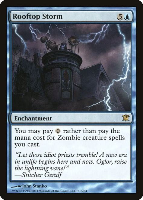 Rooftop Storm Innistrad Magic The Gathering