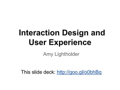 Total Experience Expo Lean Interaction Design Pptx