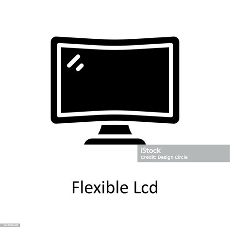 유연한 Lcd 벡터 솔리드 아이콘 디자인 그림입니다 흰색 배경에 하우스키핑 기호 Eps 10 파일 가정 생활에 대한 스톡 벡터 아트 및 기타 이미지 Istock