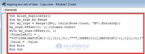 How To Align Two Sets Of Data In Excel 6 Examples Exceldemy