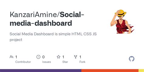 GitHub KanzariAmine Social Media Dashboard Social Media Dashboard Is Simple HTML CSS JS Project