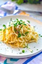 Angel Hair Alfredo With Jalapeño And Pancetta Recipe We Are Not Martha