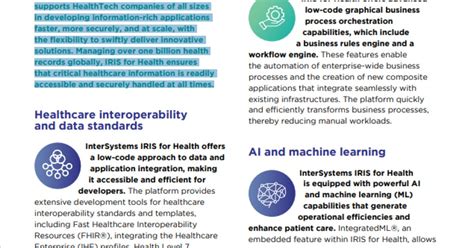 Understanding Intersystems Iris For Health™ Intersystems