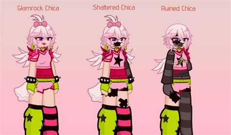 Fnaf Gacha Life 2 Glamrock Chica Designs Fnaf Characters Fnaf Afton