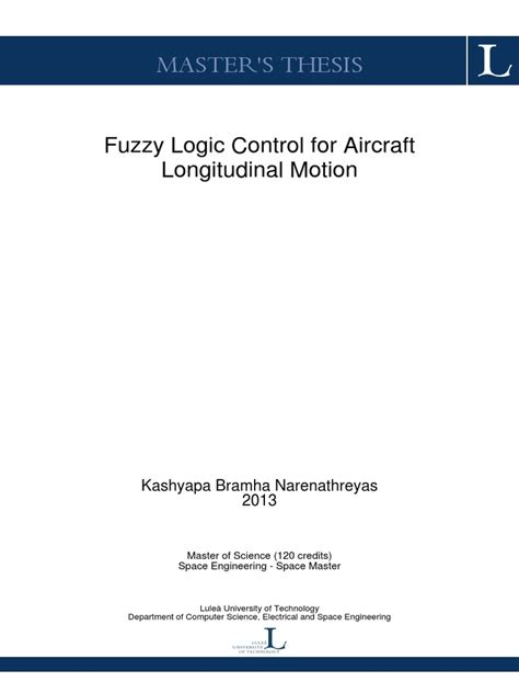 fuzzy logic control for aircraft pdf control theory flight