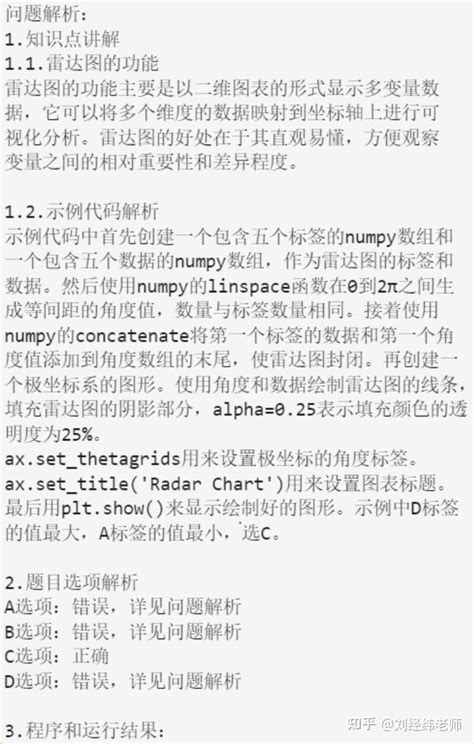 python数据可视化 雷达图 知乎