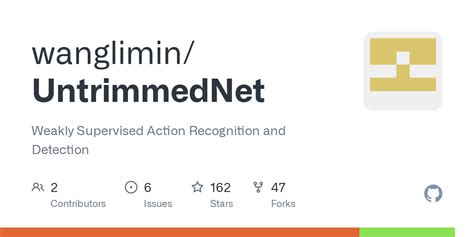 Github Wanglimin Untrimmednet Weakly Supervised Action Recognition And Detection