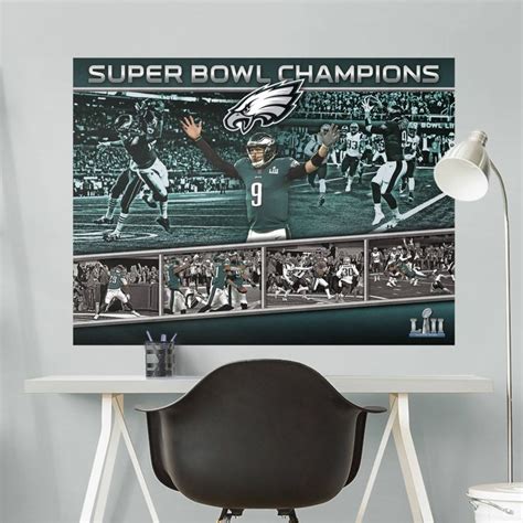 Philadelphia Eagles Super Bowl 52 Moments Mural Officially Licensed