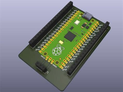 nicolò carandini s 3d model brings an accurate raspberry pi pico board
