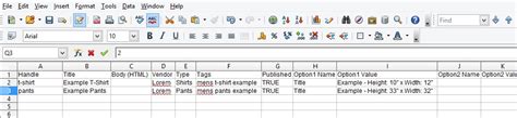 Shopify How To Create Csv File For Products Import Template Monster Help