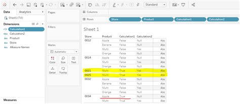 Find Dimension With Only A Single Row That Has A Specific Value In Tableau Stack Overflow