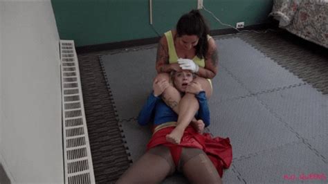 Supergirl Vs Krypto Kira Ko Queens Wrestling Clips4sale