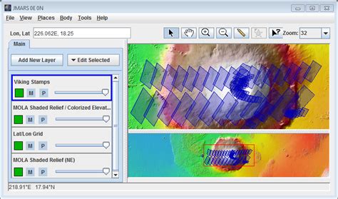 Viking Camera Stamp Layer Jmars Java Mission Planning And Analysis