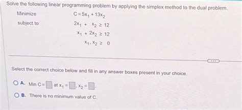 solved solve the following linear programming problem by