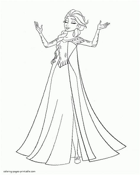 Elsa Frozen Coloring Page Elmo Coloring Sheets