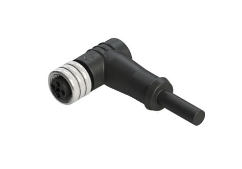 방수 Ip66 ~ 68 M12 T 코드 4핀 암 케이블 어셈블리 커넥터 T12p M204rn Holin