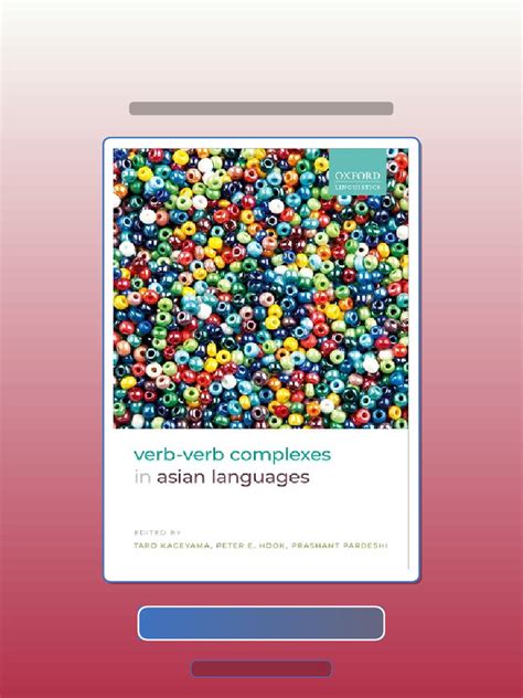 Verbverb Complexes In Asian Languages Taro Kageyama Download Instantly