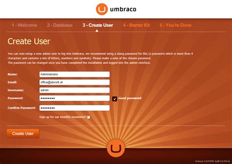 Blog Atwork At Die Erste Umbraco 5 Installation Setup