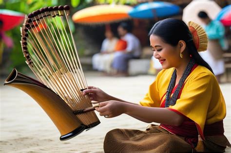 The Suling A Traditional Wind Instrument From Indonesia Golden
