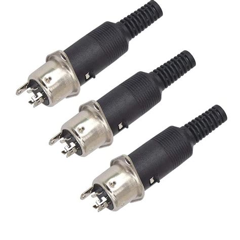 Buy 5 Pin Din Male Plug Female Adapter Socket Panel Chassis Audio Av