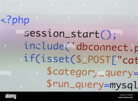 Real Php Code Developing Screen Programing Workflow Abstract Algorithm Concept Lines Of Php
