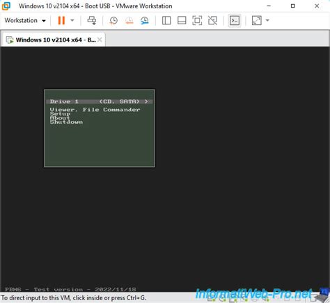 Boot On An USB Key From A Virtual Machine With VMware Workstation VMware Tutorials