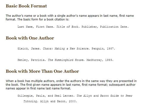 Citing Books With APA And MLA Lis101 Com