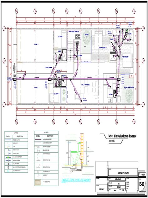 Planos De Instalaciones Sanitarias Pdf Equipo Implementos Nacionales