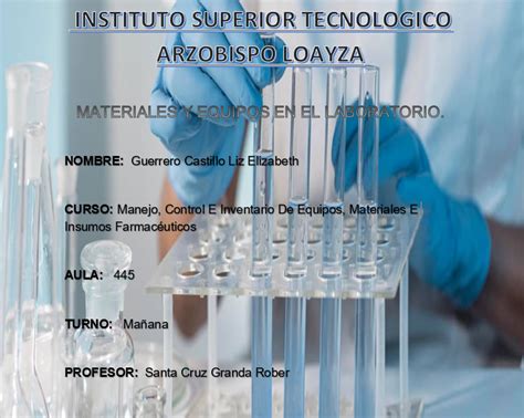 Materiales Y Equipos En El Laboratorio De Farmacia