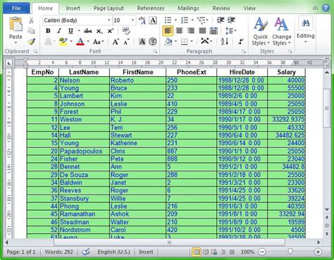 How To Export Data From Datatable To Word Document In C