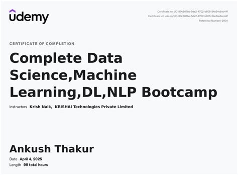 datascience machinelearning deeplearning nlp ai udemy… ankush
