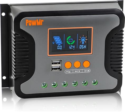 Powmr Pwm 60a Solarladeregler 12v 24v 36v 48v Auto Intelligenter Solar