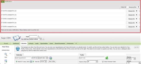 Controlling Notification Count In Sage Crm Sage Crm Tips Tricks And Components