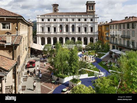 Bergamo Old Square Covered With Greenery Staging By Cassian Schmidt For