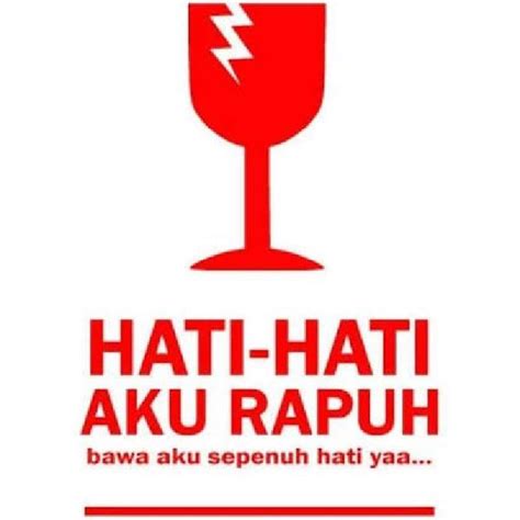 Jual Stiker Fragile Jangan Dibanting Stiker Fragel Label Sticker Fragile Motif 1 Di Seller