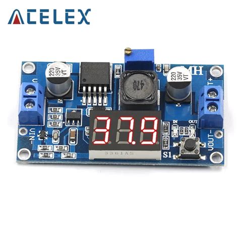 LM2596 LM2596S Power Module LED Voltmeter DC DC Adjustable Step Down Power Supply Module With