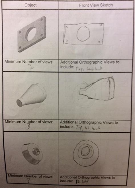 Multi View Sketch Engineering Portfolio