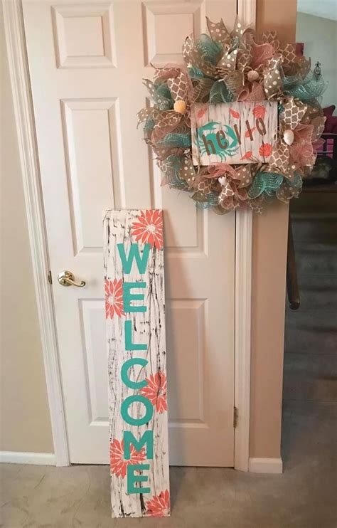Pin By Pamela Knox On Vertical Welcome Signs Door Signs Diy Porch