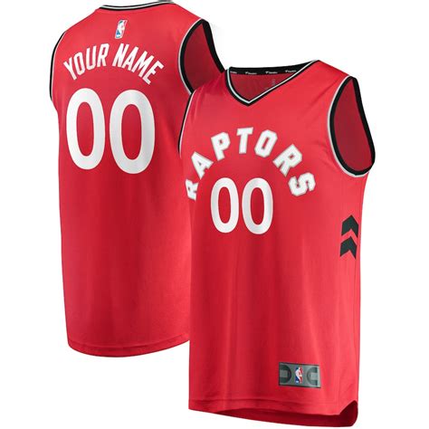 Fanatics Branded Toronto Raptors Youth Red Fast Break Custom Replica Jersey Icon Edition