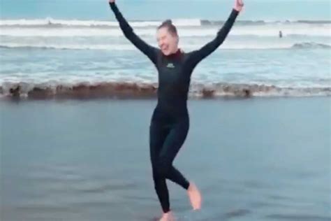 Strictly Champion Rose Ayling Ellis Goes For Freezing Cold Dip In The
