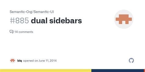 Dual Sidebars · Issue 885 · Semantic Orgsemantic Ui · Github