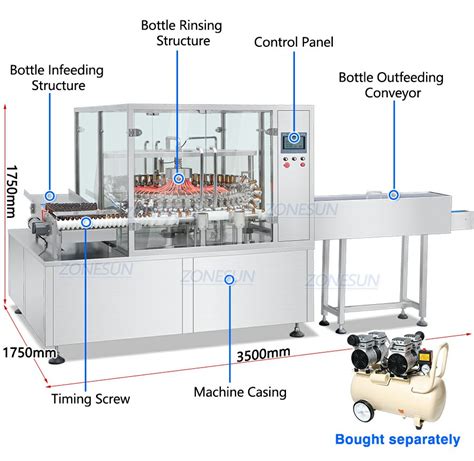 Rotary Automatic Air Bottle Rinsing Machine