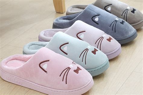 포커스 포커스 고양이캐릭터 털실내화 거실화 슬리퍼 겨울실내화 위시버킷