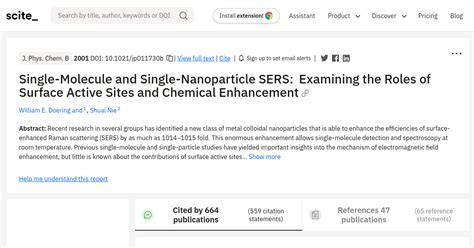 Single Molecule And Single Nanoparticle Sers Examining The Roles Of