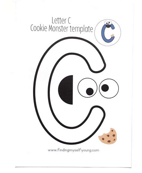 C Is For Cookie Monster Letter C Craft Finding Myself Young