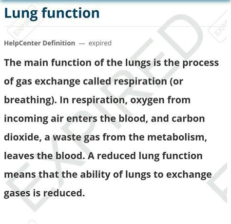 Lungs Function