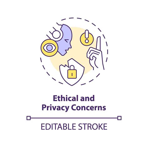 2d Editable Multicolor Ethical And Privacy Concerns Icon Simple Isolated Vector Thin Line