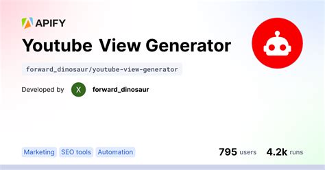 Youtube View Generator · Apify Youtube View Generator · Apify