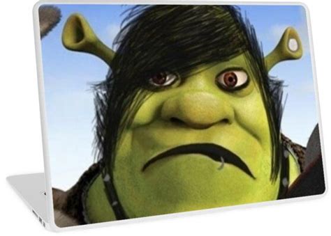 Emo Shrek Laptop Skin For Sale By Alexis M Shrek Laptop Skin Design Emo