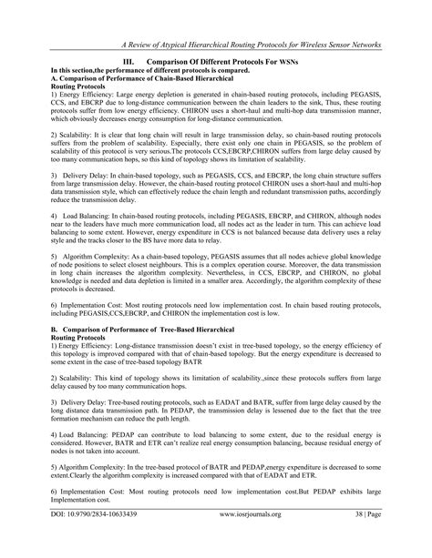 a review of atypical hierarchical routing protocols for wireless sensor